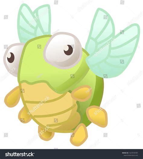 Odd Bug Small Round Cartoon Color เวกเตอร์สต็อก ปลอดค่าลิขสิทธิ์ 1327018787 Shutterstock