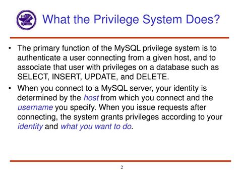 Ppt Mysql Access Privilege System Powerpoint Presentation Free Download Id4740408