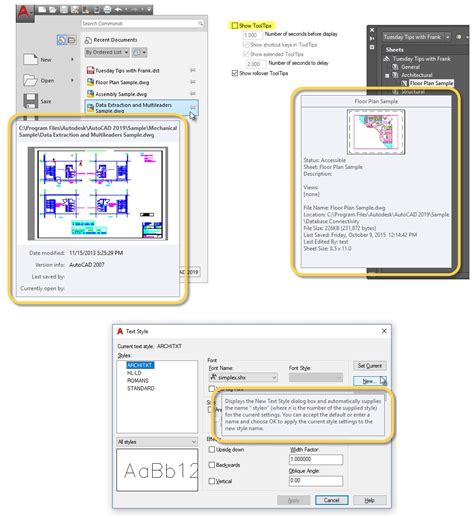 Tiptoe Through The ToolTips Tuesday Tips With Frank AutoCAD Blog Autodesk