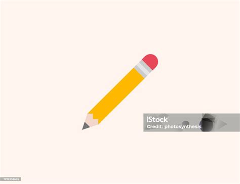 연필 벡터 아이콘입니다 격리 된 리드 연필 흑연 플랫 컬러 일러스트 기호 벡터 연필에 대한 스톡 벡터 아트 및 기타 이미지 연필 이모티콘 아이콘 Istock