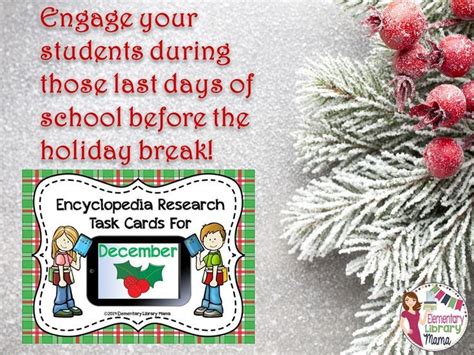 December Research Task Cards With Self Checking Qr Codes Elementary