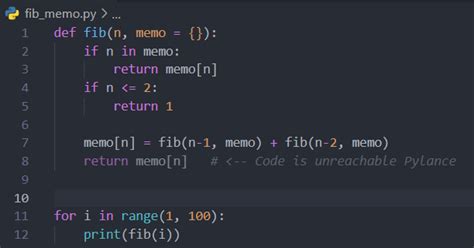 Code Is Unreachable Although It Works Just Fine Pylance · Issue