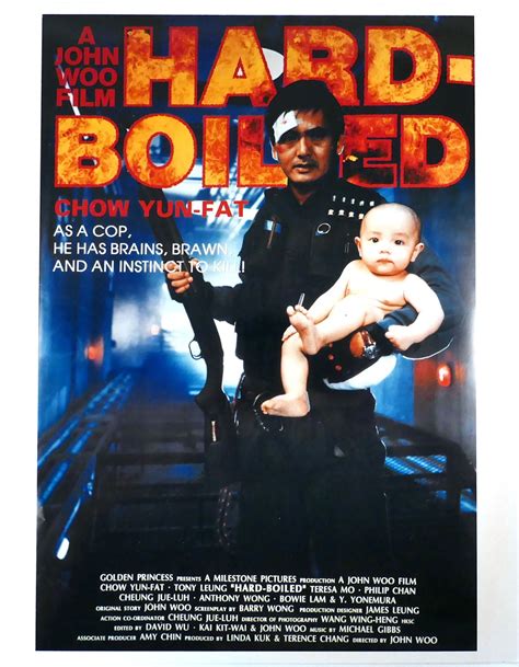 Hard Boiled Movie Poster 8 X 10 Inch Photograph Chow Yun Fat