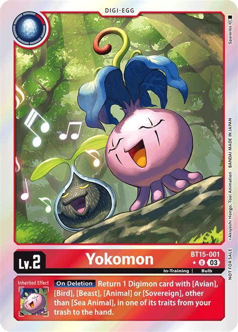 Yokomon Bt15 001 Uncommon Box Topper Phoenix Reborn