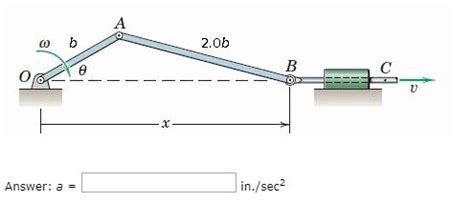 Solved Link OA Is Given A Constant Clockwise Chegg Com