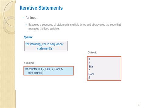 Python Control Structures Ppt Programming Languages Computing