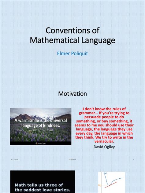 21 Conventions Of Mathematical Language Pdf Set Mathematics