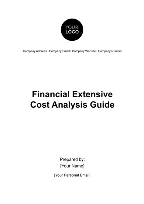 Free Financial Extensive Cost Analysis Guide Template To Edit Online