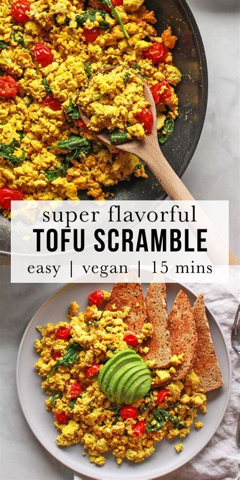 Super Flavorful Tofu Scramble With Spinach And Tomatoes Artofit