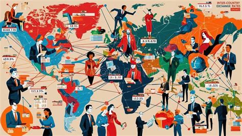 Illustration Of Import Tariff War Between Countries Stock Illustration Illustration Of United