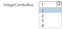 IntegerComboBox Allplan PythonParts Documentation