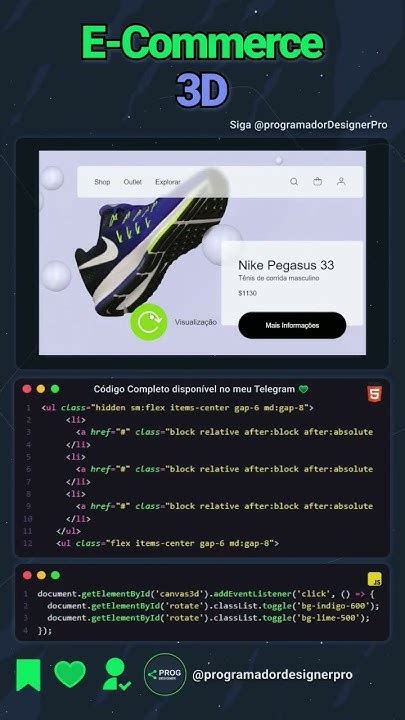 e commerce 3d com css animation frontend programacao html css javascript cssanimation