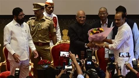 Ncp Leader Ajit Pawar Takes Oath As Deputy Cm Of Maharashtra 8 Other