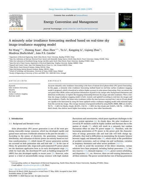 A Minutely Solar Irradiance Forecasting Method Based On Real Time Sky Image Irradiance Mapping