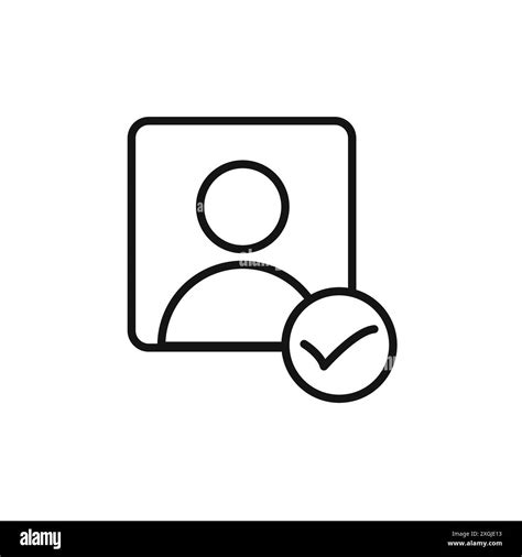 Profile Check Icon Vector Logo Set Collection For Web App Ui Stock Vector Image And Art Alamy