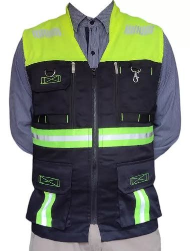 Chaleco Elegante De Seguridad Industrial Gabardina Envío Gratis