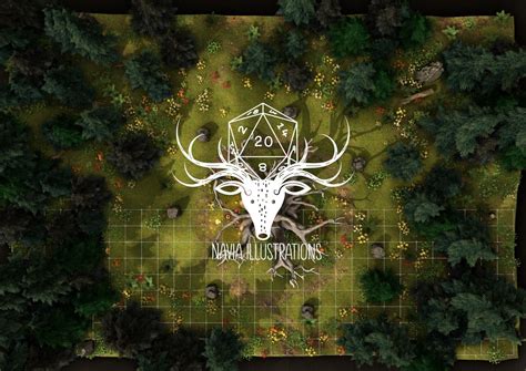 Sacred Tree Night Map Sunset Map Rpg Ritual Place Map Etsy Canada