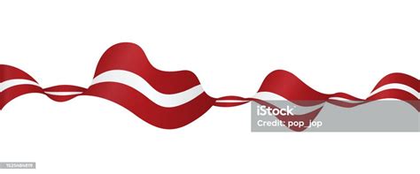 라트비아의 국기 벡터 흔들리는 리본 배너입니다 흰색 배경에 격리 0명에 대한 스톡 벡터 아트 및 기타 이미지 0명 3차원 형태 국가 관광명소 Istock
