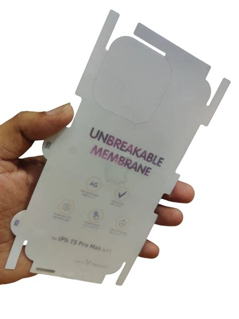 Matt Finish Back Membrane Protector For Mobiles