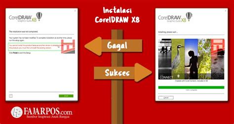 cara install coreldraw x8