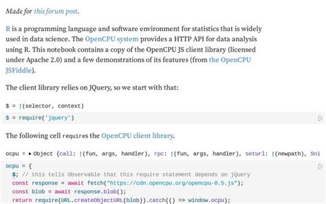 Hello R On Opencpu Bryan Gin Ge Chen Observable