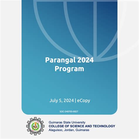 Parangal 2024 Program College Of Science And Technology