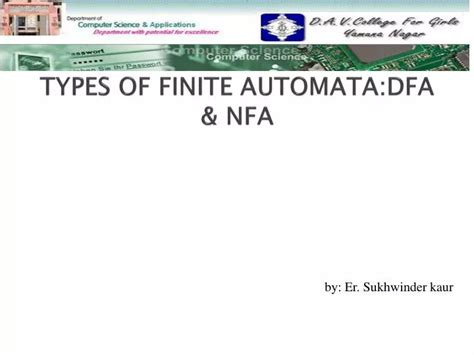 Ppt Types Of Finite Automatadfa And Nfa Powerpoint Presentation Free Download Id4426574