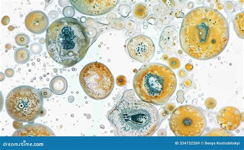 High Magnification View Of Archaea Cells In Vibrant Colors Stock Illustration Illustration Of