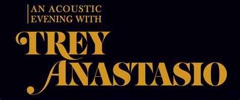 2018 Trey Anastasio Solo Acoustic Dates Announced Phish