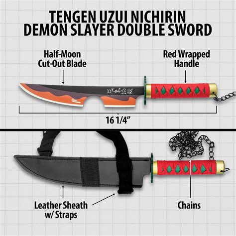 Tengen Uzui Nichirin Demon Slayer Double Sword