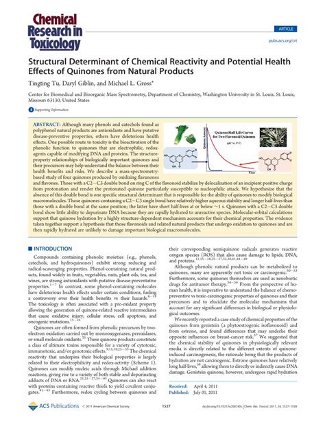 Pdf Structural Determinant Of Chemical Reactivity And Potential