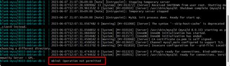 Docker MySQLmbind Operation not permittedの対応おくやんのテックダイアリー