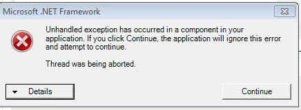 C Thread Abort Causing Application To Kill Stack Overflow