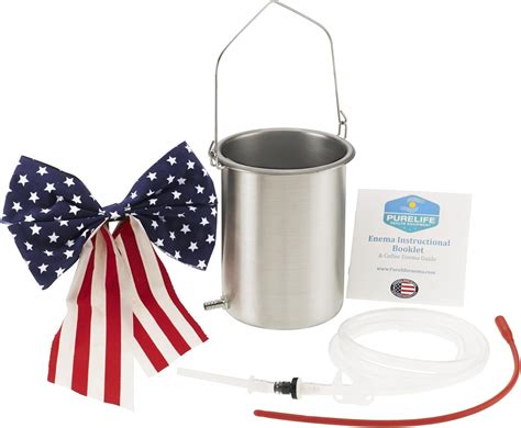Purelife Coffee Enema Kit Made In The Usa Enema Bucket