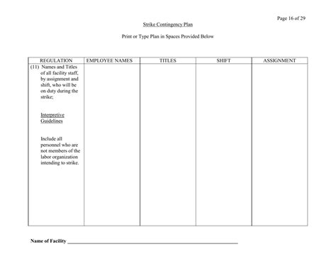 Exhibit A Download Printable Pdf Or Fill Online Strike Contingency Plan Connecticut