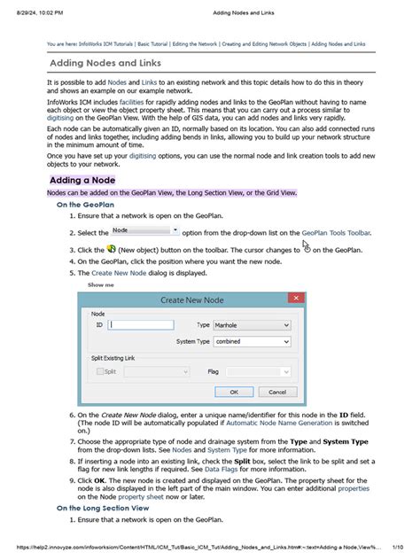 adding nodes and links pdf