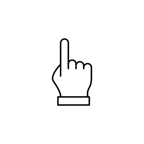 Hand Point Vector Icon 22584035 Vector Art At Vecteezy