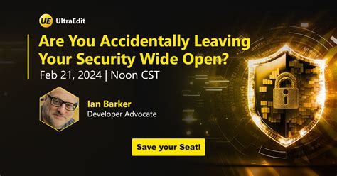 embarcadero technologies on linkedin ultraedit data security webinar