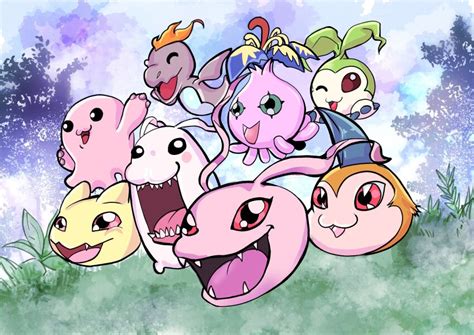 Koromon Mochimon Nyaromon Pukamon Pyocomon Tanemon Tokomon Tunomon Digimon Digimon