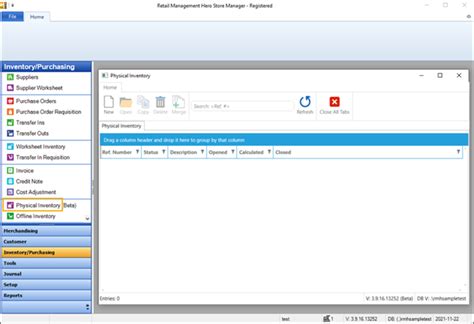 Generating The Physical Inventory Count File Rmh Retail Management