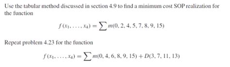 Solved Use The Tabular Method Discussed In Section 4 9 To