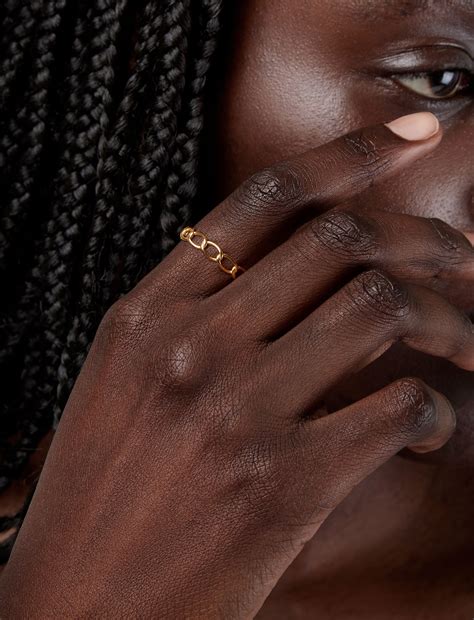 Marni Ring Contemporary Chic Croissant Designed Ring Pastiche