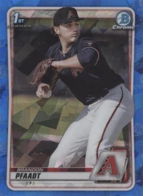 2020 Bowman Chrome Draft Sapphire Edition Brandon Pfaadt Bd 171 Rc
