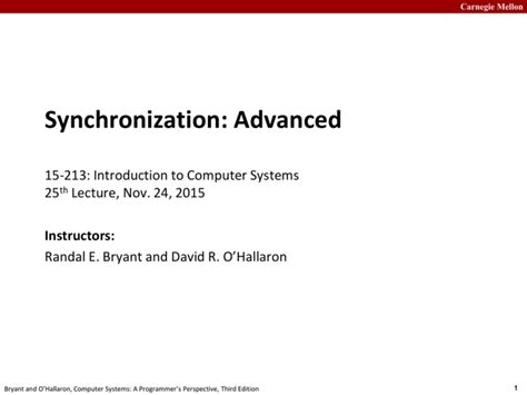 Synchronization Advanced