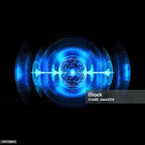 방전을 생산하는 높은 에너지 입자를 분쇄 반중력 자기장 핵 융합 및 중력파 개념 연료 및 전력 생산에 대한 스톡 벡터 아트 및 기타 이미지 연료 및 전력 생산 핵융합