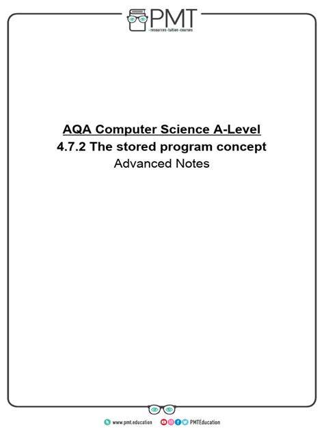 7 2 The Stored Program Concept Advanced Pdf