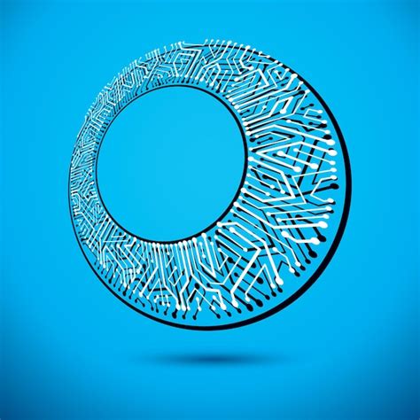 Premium Vector Vector Circuit Board With Electronic Components Of Technology Device Computer