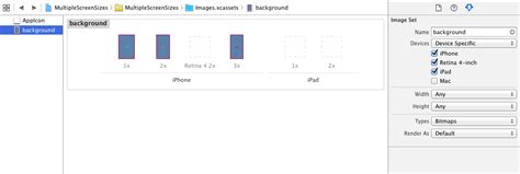 Ios How To Specify Size For Iphone 67 Customised Edge To Edge Image Stack Overflow