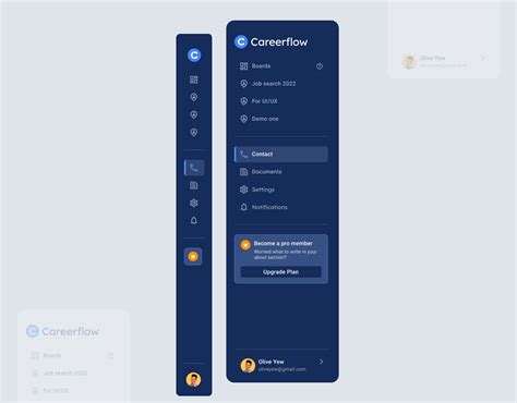 Web App Ui Design Sidebar Navigation Dashboard On Behance