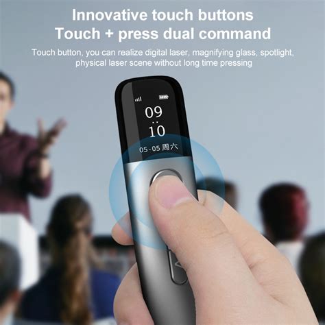 Asing A9 128mb 붉은 빛 다기능 Ppt 터치 레이저 페이지 터닝 펜 무선 발표자 파란색
